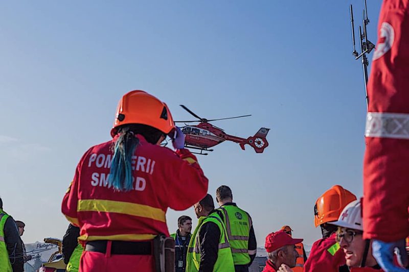 DRONĂ şi elicopter SMURD la un pas de tragedie în Târgu Mureș
